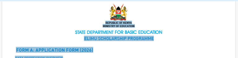 JKF Elimu Scholarship Application Form 2026 - Education News Hub