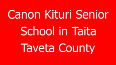 Canon Kituri Senior School’s Contacts Archives - Education News Hub