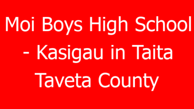 Moi Boys High School - Kasigau’s Pathways - Education News Hub