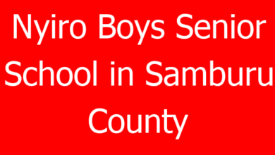 Nyiro Boys Senior School’s Contacts Archives - Education News Hub